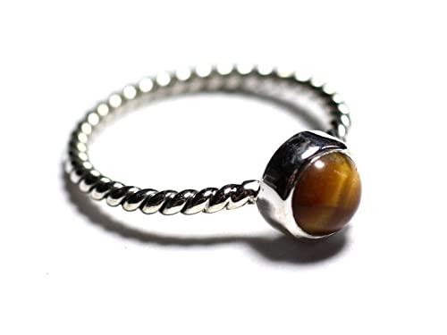 Mother day gift/new year gift/birth gemstone/Tiger Eye Round Shape Gemstones/Statment Rings/silver ring size 5 6 7 8 9 10 11 12 us -1191 (8)