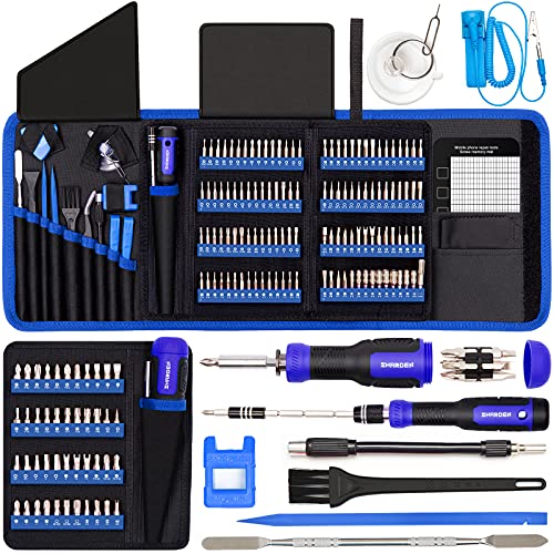 SHARDEN Precision Screwdriver Sets Magnetic 1/4 Inch Nut Driver Set Multi Screwdriver 191-in-1 Repair Tool Kit for Computer, iPhone, Laptop, Cell Phone, PS4, Nintendo, Xbox, Electronics, Household…