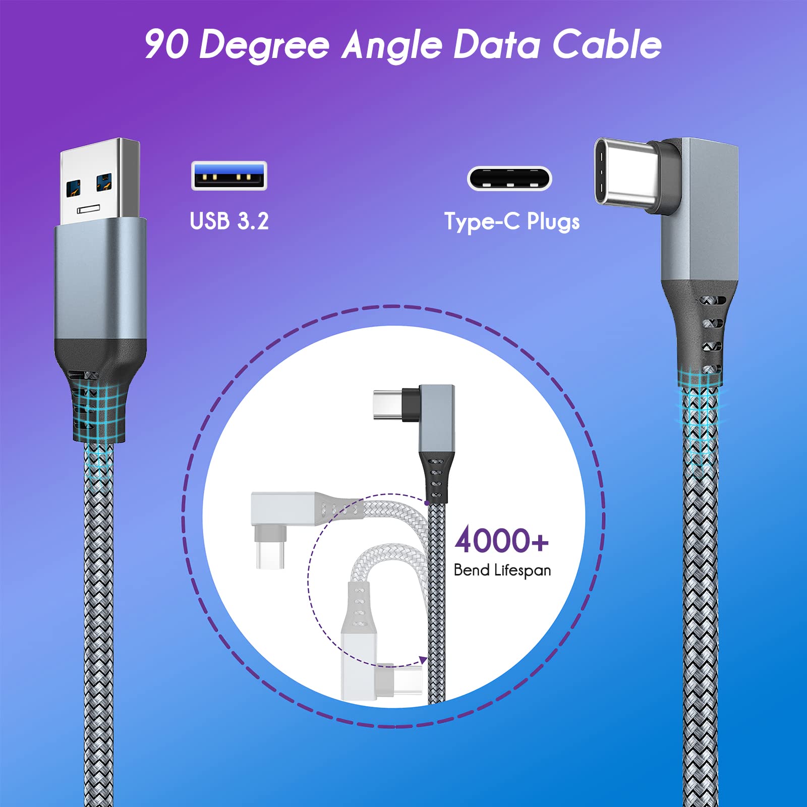 Oculus Quest Link Cable 16FT, OUTWAY VR Headset Charging Cable for Oculus Quest 2/1, 5Gbps USB C 3.2 Gen1 High Speed Data Transfer & Fast Charging for Gaming PC (16FT 5M)