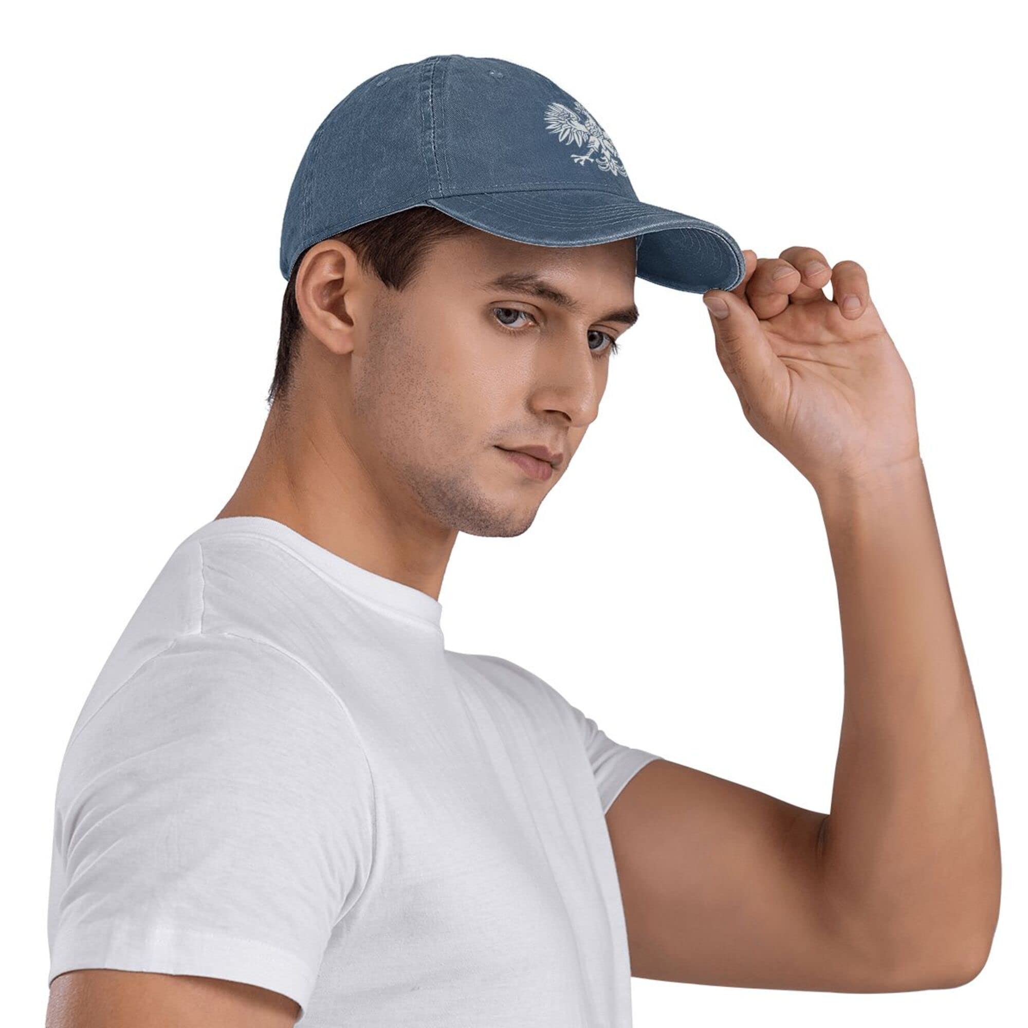 Polska Eagle Poland Pride Baseball Hat Funny Sports Hats Trucker Cap Retro Adjustable Magic Buckle Dad Caps Navy