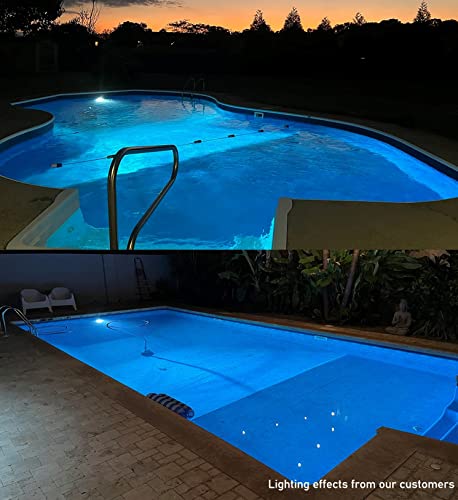 TOVEENEN LED Pool Light Bulb 120V 65W 6500lm High Bright White 6500K Replacement for Pentair Hayward 500W Inground Pool Light