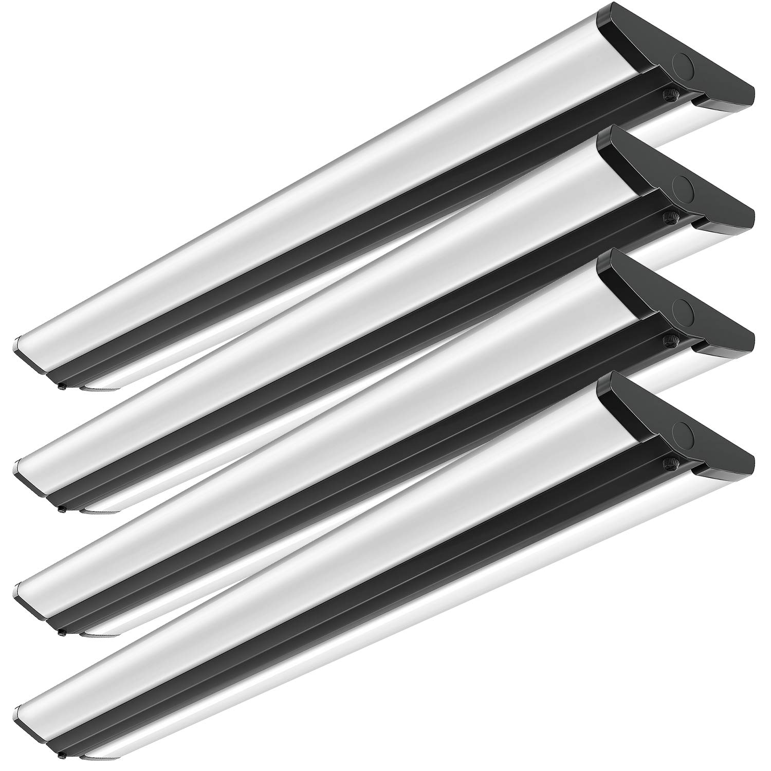 TychoLite 110W 8FT LED Shop Lights, Ultra Slim LED Wraparound Strip Lighting, 12500LM 5000K, 8 Foot Flush Mount Garage Warehouse Office Ceiling Light Fixture, Fluorescent Tube Replacement, 4 Pack