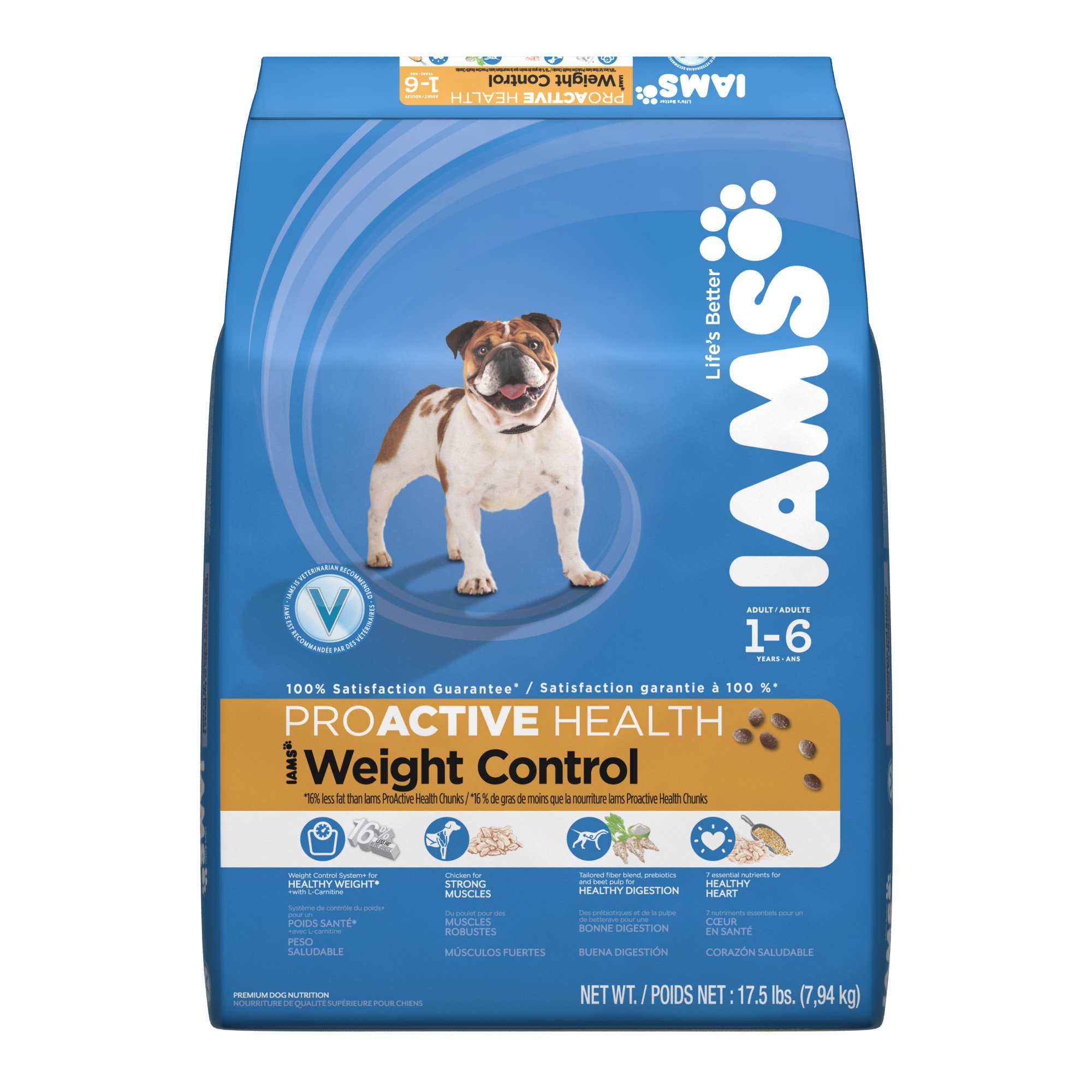 Iams Proactive Health Weight Control For Adult Dog , 17.5-Pound Bags