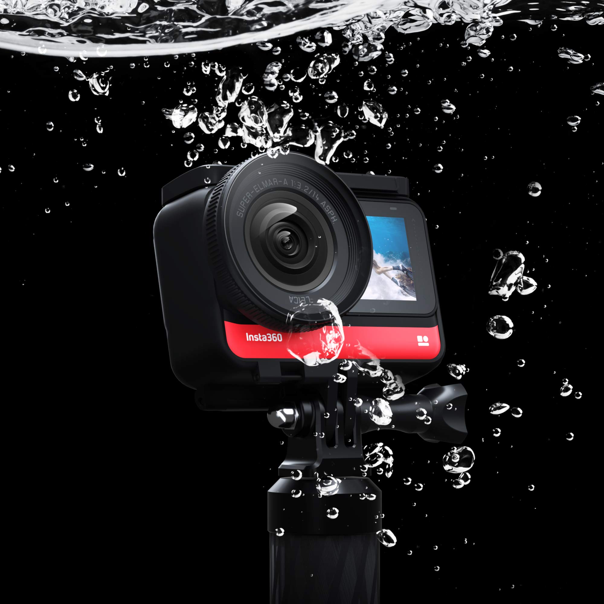 Insta360 ONE R 1-Inch Edition Co-Engineered โ 5.3K 30fps Action Camera with 1-Inch Sensor, 4K 60fps, Stabilization, IPX8 Waterproof, 19MP