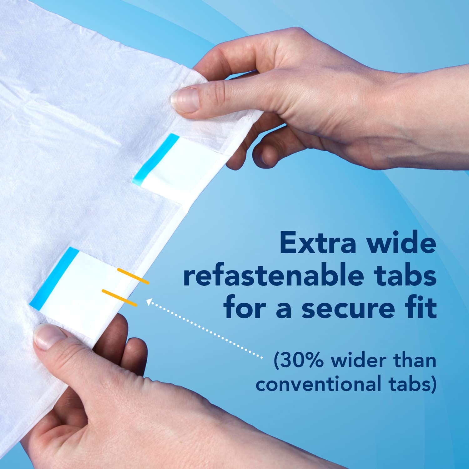 TotalDry Ultimate X-Plus - Fitted Incontinence Briefs Adult Diapers β Plastic Backed Ultra Absorbent Overnight Bladder Control for Women & Men - FSA HSA Approved - Medium