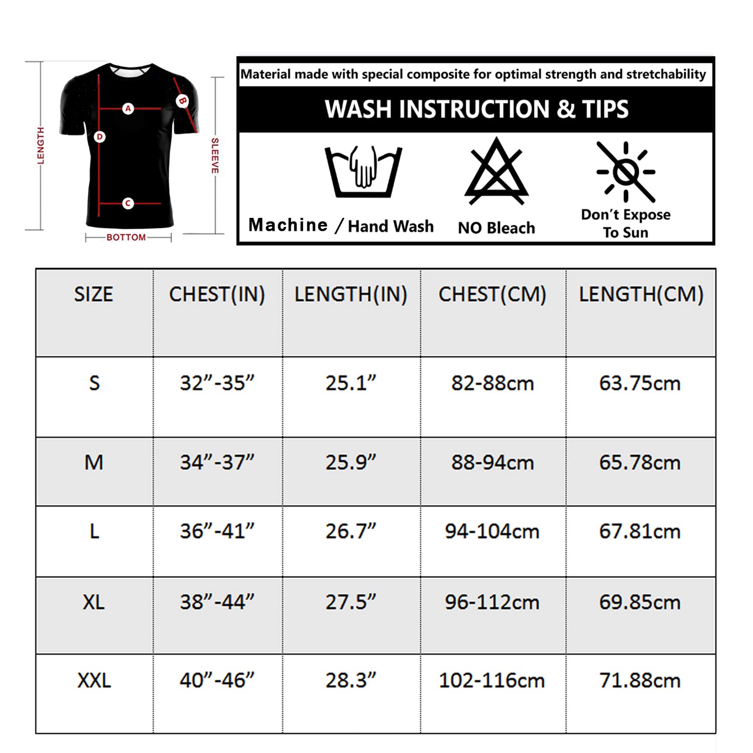 Men's Compression Shirt Short Sleeve 3D Print Workout T-Shirt Athletic Fitness Gym Cool Dry Top for Men