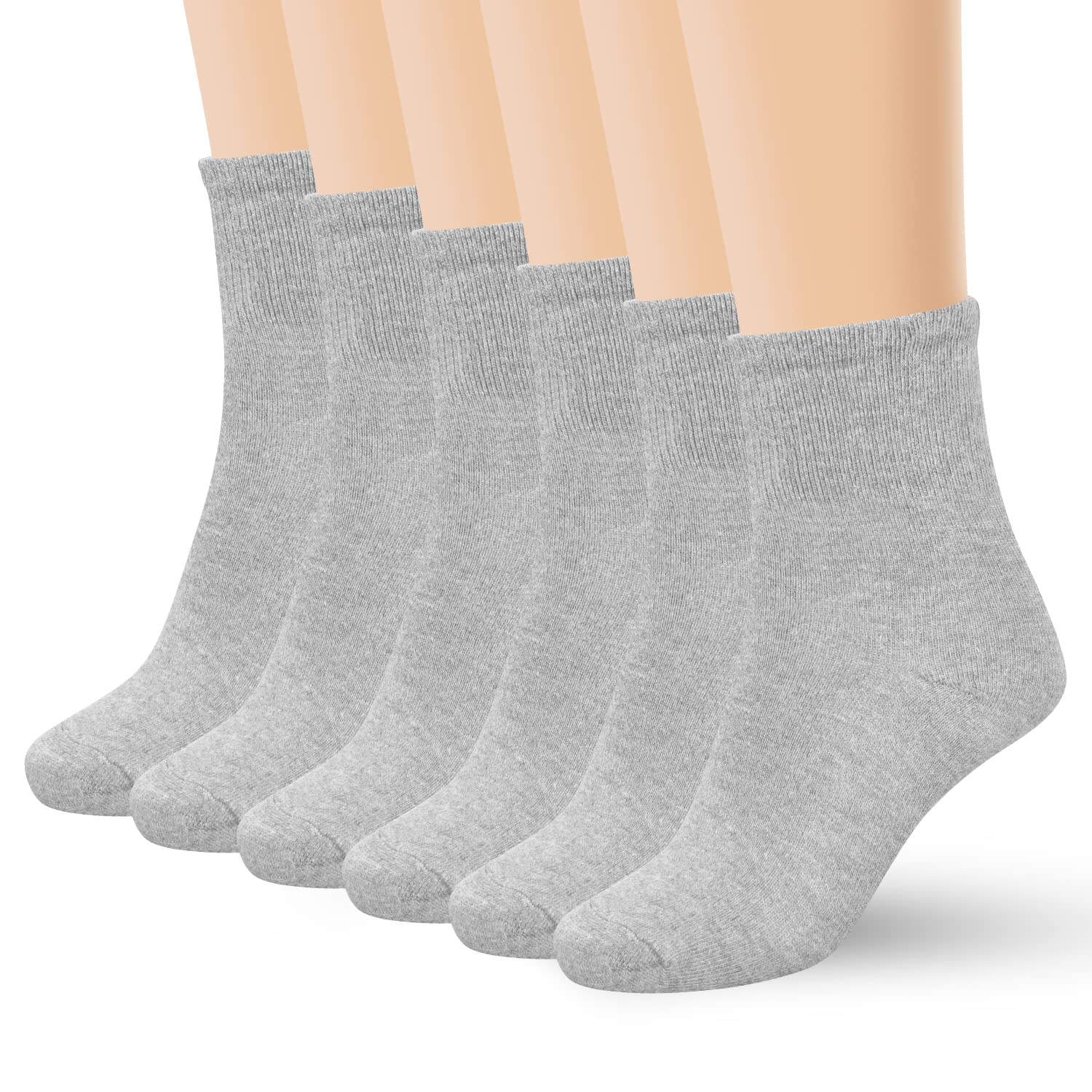 MathCat Socks for Women, Multipack Soft Lightweight Ankle Crew Socks for Women Size 6-13, Women Socks,Basic Casual Women Socks(LG)