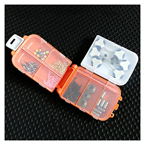 MEFESE Small Fishing Tool Box Outdoors 3-Tray Tackle Box Portable Tackle Organizer for Fishing Accessories Mini Toolbox