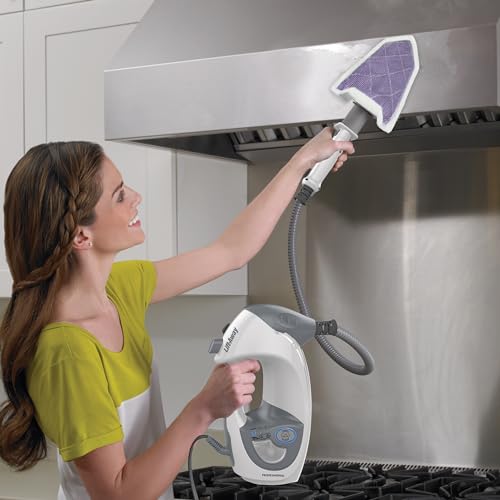 Shark S3973D Lift-Away 2-in-1 Pro Steam Pocket Mop with Removable Handheld Steamer for Hard Floors, Above-Floors & Garment Steaming, 3 Modes with Steam Blaster, Intelli-Mop Head, Dirt Grip Pads, White