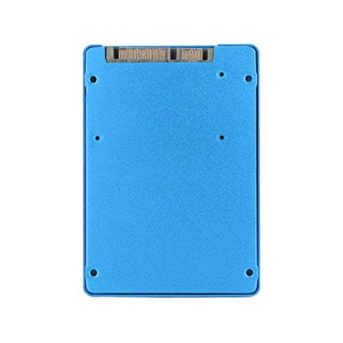 ssd Adapter Box kit 6gbps Date Transmission Aluminum Alloy ssd Adapter Box Home Office Ultrathin Aluminum Alloy Material for Computer Blue