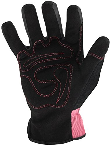 Ironclad Tuff Chix Women's Work Gloves TCX, Designed for Women's Hands, Performance Fit, Durable, Machine Washable, (1 Pair), X-LARGE Pink