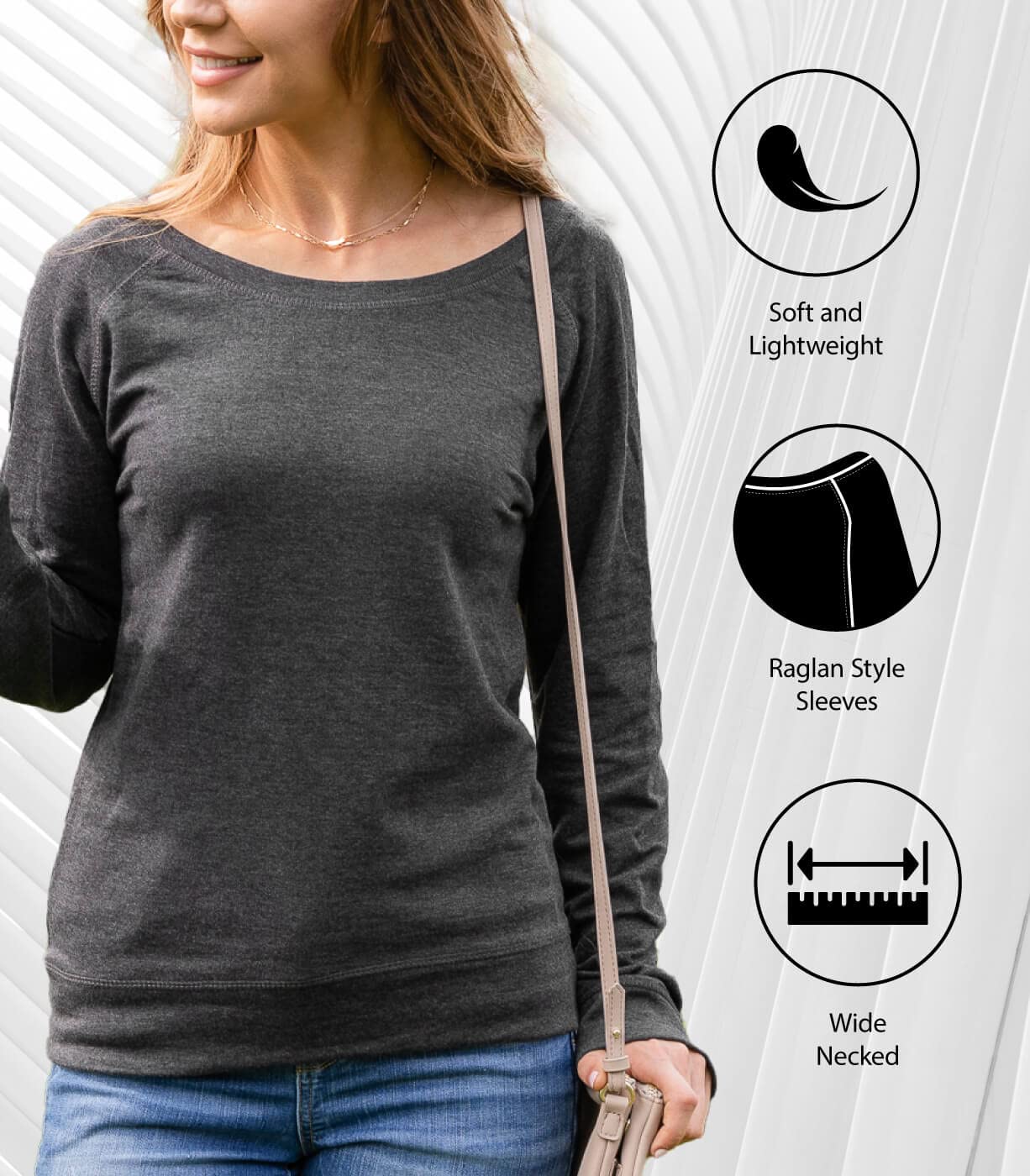 Instant Message - I Hate Winter - Ladies Lightweight French Terry Pullover - Size 2 X-Large Heather Charcoal