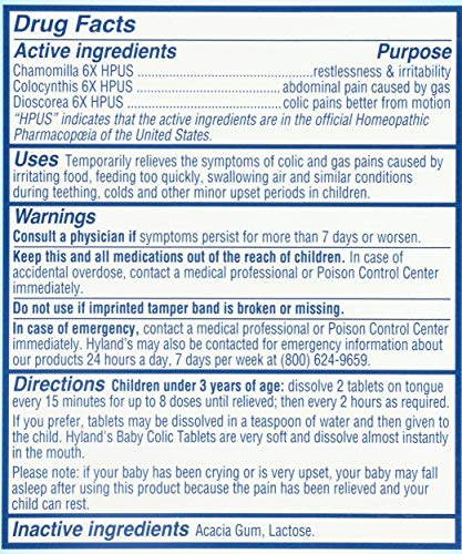 Hylands, Colics for Children, 125 Tablets