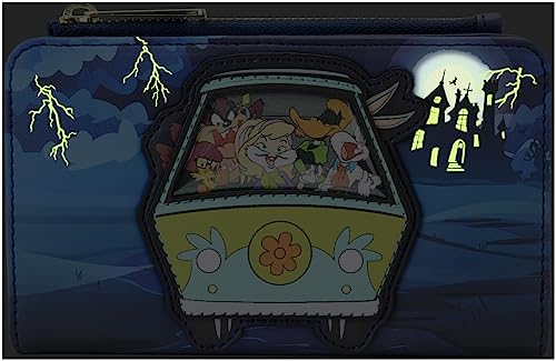 Warner Bros 100th Anniversary Looney Tunes Scooby-Doo Mash-Up Flap Wallet