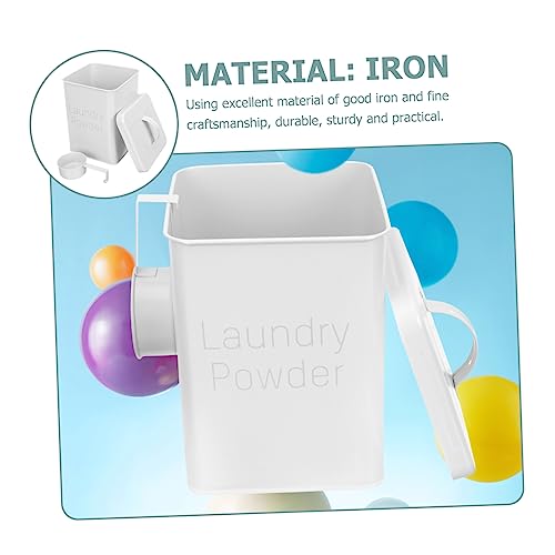 Washing Powder Storage Bucket Laundry Containers for Powder Container for Flour Softner Washing Powder Containerent Laundry Powder Storage Container Bin 1 Set