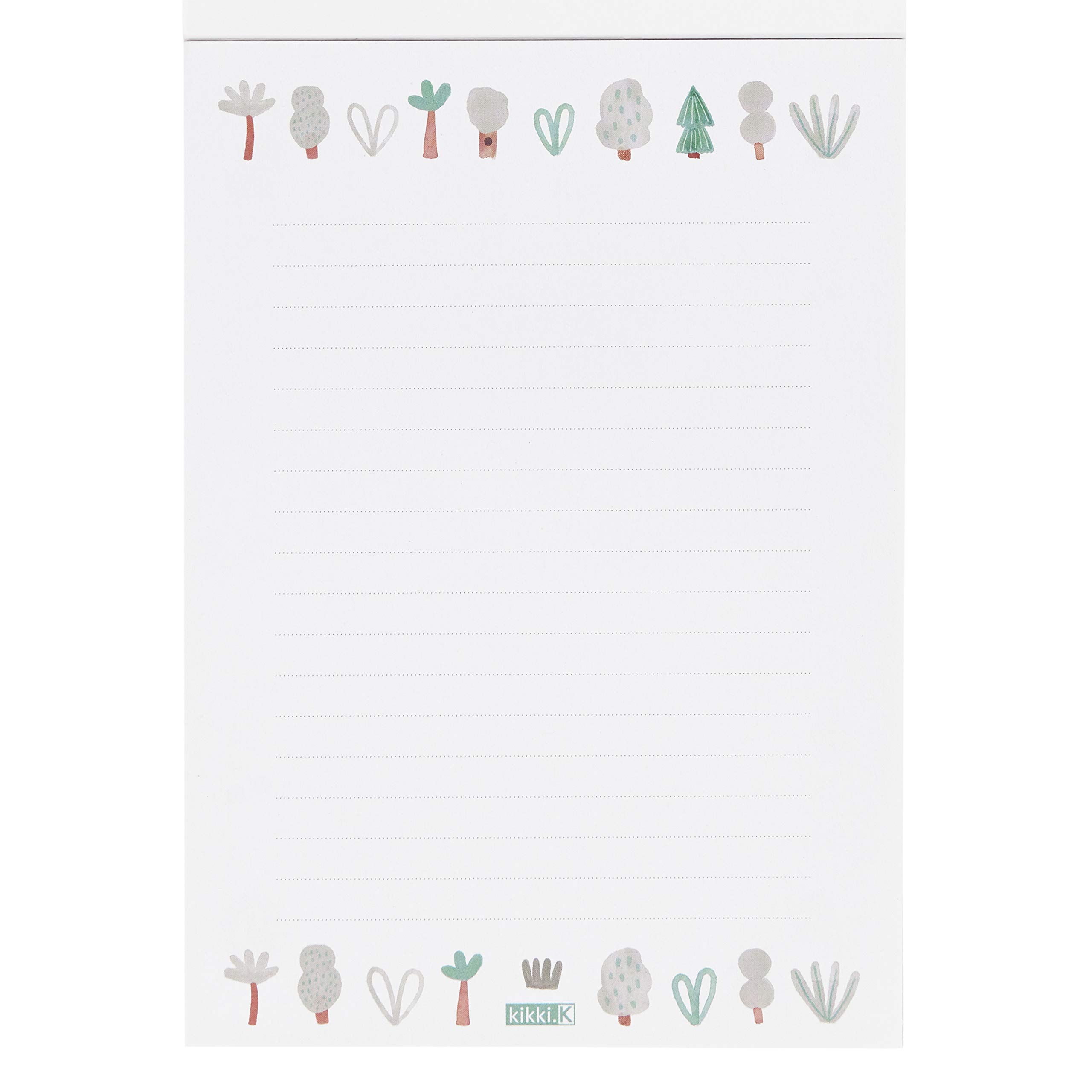 kikki.K Woodland Wanders Designer Collection - B6 Feature Notepad, Features a 120 Sheet Notepad with 16 Different Page Designs, Perfect Addition to Any Desk or Bag