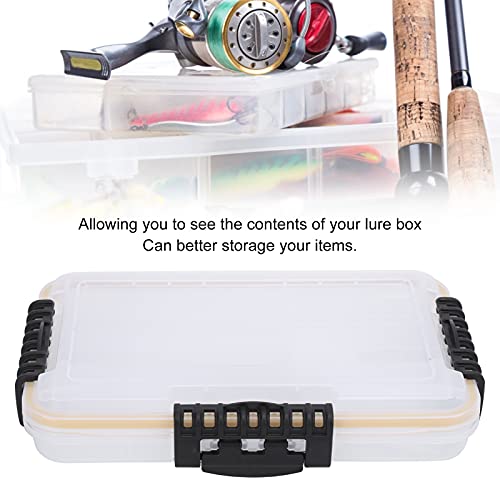 plplaaoo Fishing Tackle Box, Fishing Tackle Tray Box, Luya Box Durable Sturdy Double?Layer Storage Design Fishing Tool Accessories for Fish Sports, Plastic Storage Organizer, Luya Box Baits Box Tr