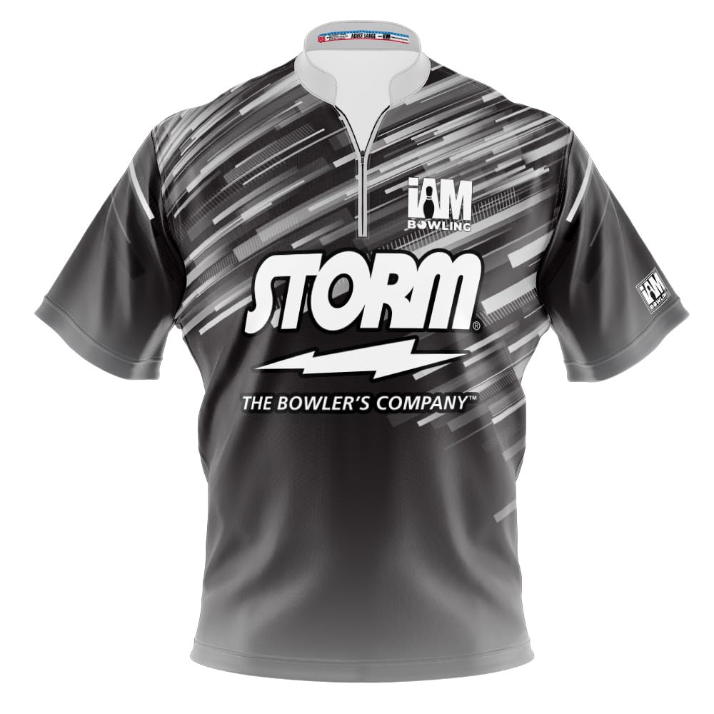 Logo Infusion Dye-Sublimated Bowling Jersey (Sash Collar) - I AM Bowling Fun Design 2006-ST - Storm (Men's XL)