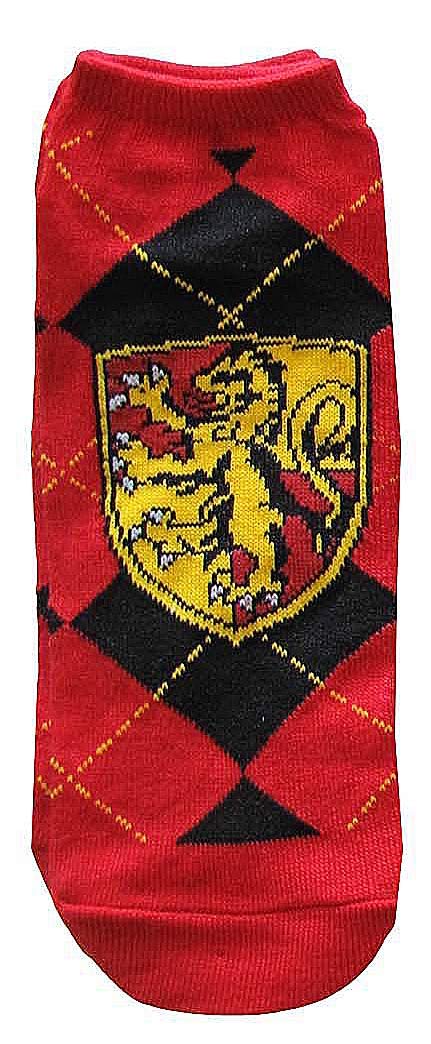 Hyp Harry Potter House Crests Argyle Pattern Juniors/Womens 5 Pack Ankle Socks
