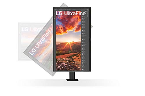 LG 27” 27BN88U-B Ergo IPS UHD 4K Ultrafine™ Monitor (3840x2160) with Ergonomic Stand & C-Clamp, USB Type-C™, DCI-P3 95% (Typ.) & VESA DisplayHDR 400