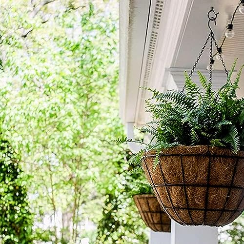 WaterLuu 12 Pcs String Light Hooks, Q Hanger Hooks with Safety Buckle for Ceilling Plants, Windproof Outdoor Light Hooks for Hanging Patio Lights, Christmas Lights & Plants 2.2 Inch