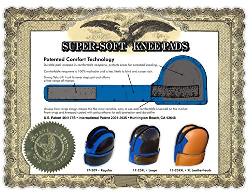 TROXELL USA - SuperSoft 109 Knee Pad (Med/Reg Size, Bagged in Pairs