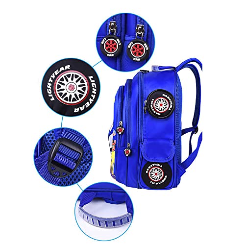 Xicks Kids School Backpack 3D Elementary Student Schoolbag Waterproof Lightweight Kids Bookbags for Boy