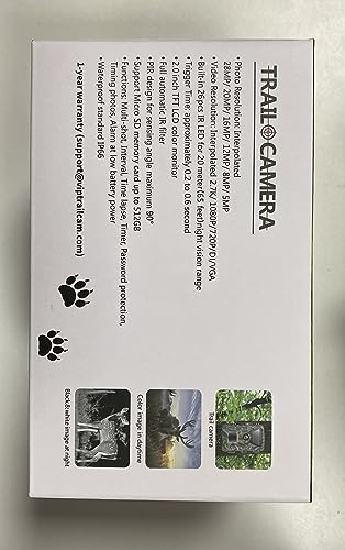MAXDONE Trail Camera Hunting Camera Game - 1520P 28MP Trail Camera with Night Vision Motion Activated Waterproof IP66 Trail Cam 0.2s Trigger Time with 850nm Game Cameras and 2β LCD Wildlife Camera