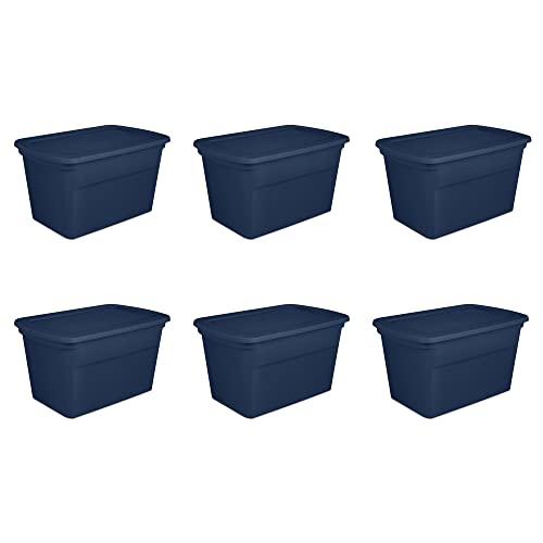 Storage Tote, Blue Morpho, 30-Gallons