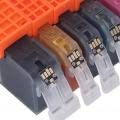 Large Capacity Printer Cartridge with Ink ABS Printer for for School, Trading Firms, Office Building (BK BK C M Y 5 Colors)