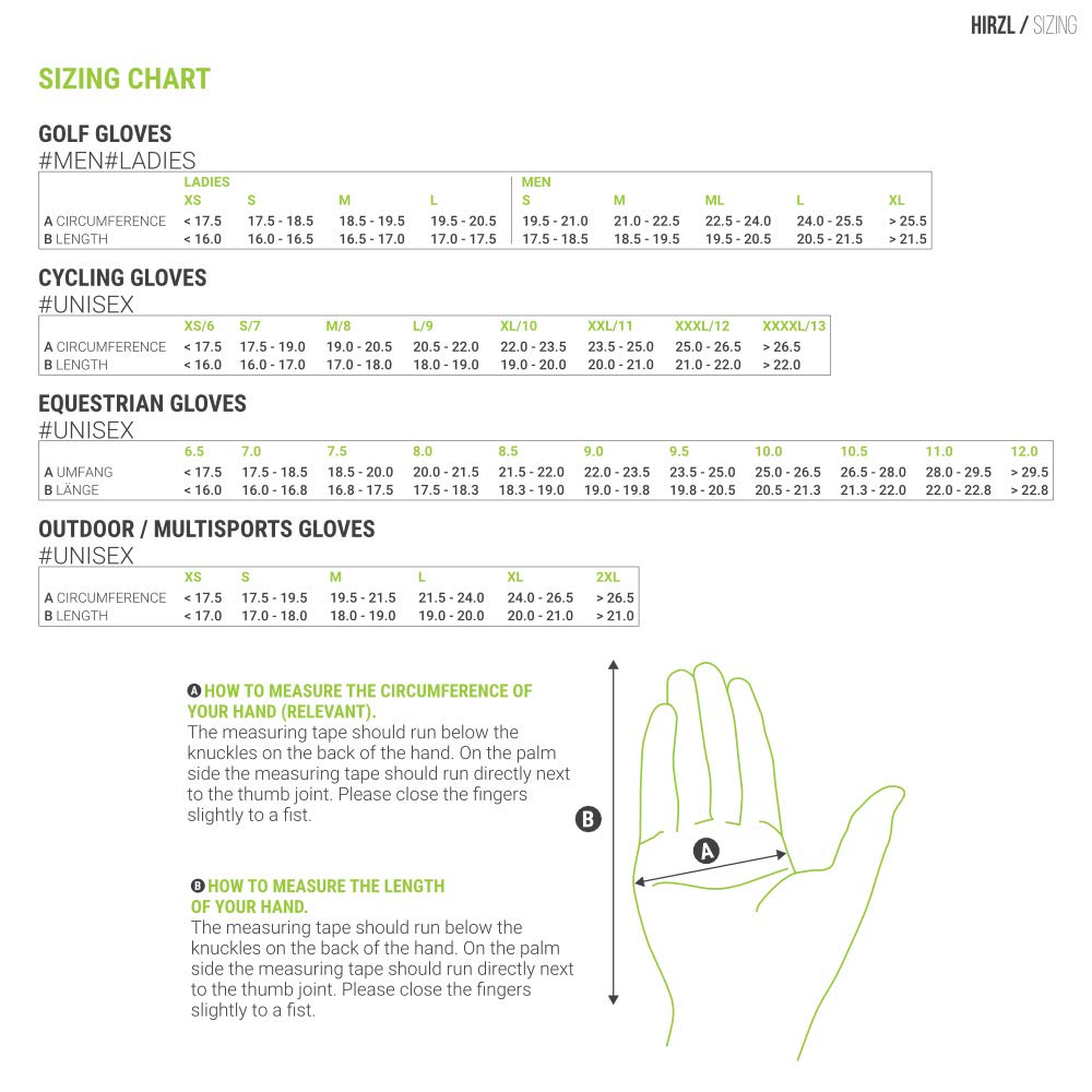 HIRZL MLH Trust Control Golf Glove (Large)