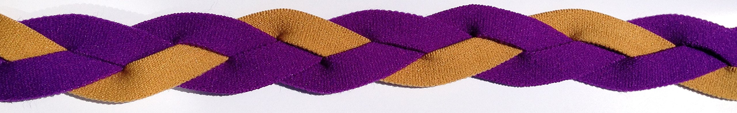 It's Ridic! No Slip Grip/Non-Slip Sports/Athletic Nylon Triple Braided Sports Headband