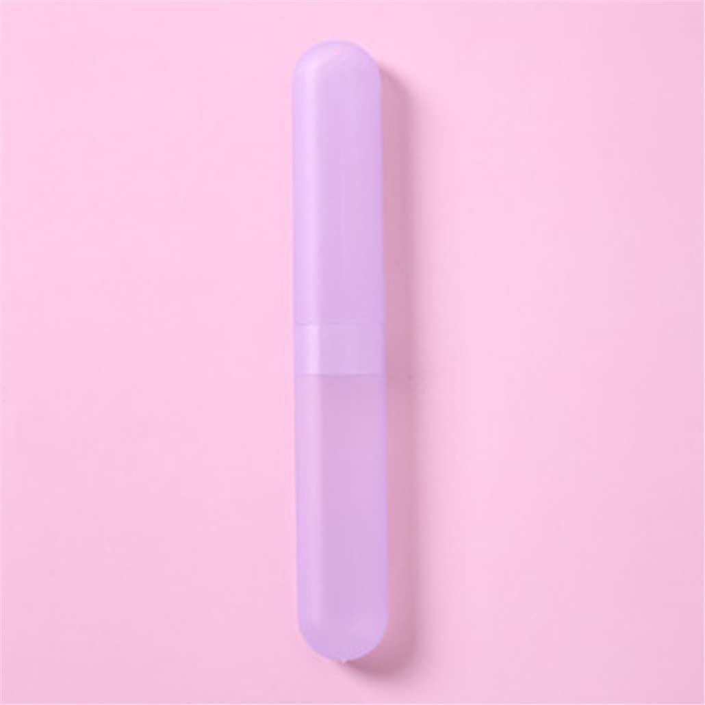 Travel Toothbrush Holder Case Boxes Tube Cover Toothbrush Storage Box Reusable Plastic Toothbrush Box Travel Containers Box 2 Pieces Random Color Useful