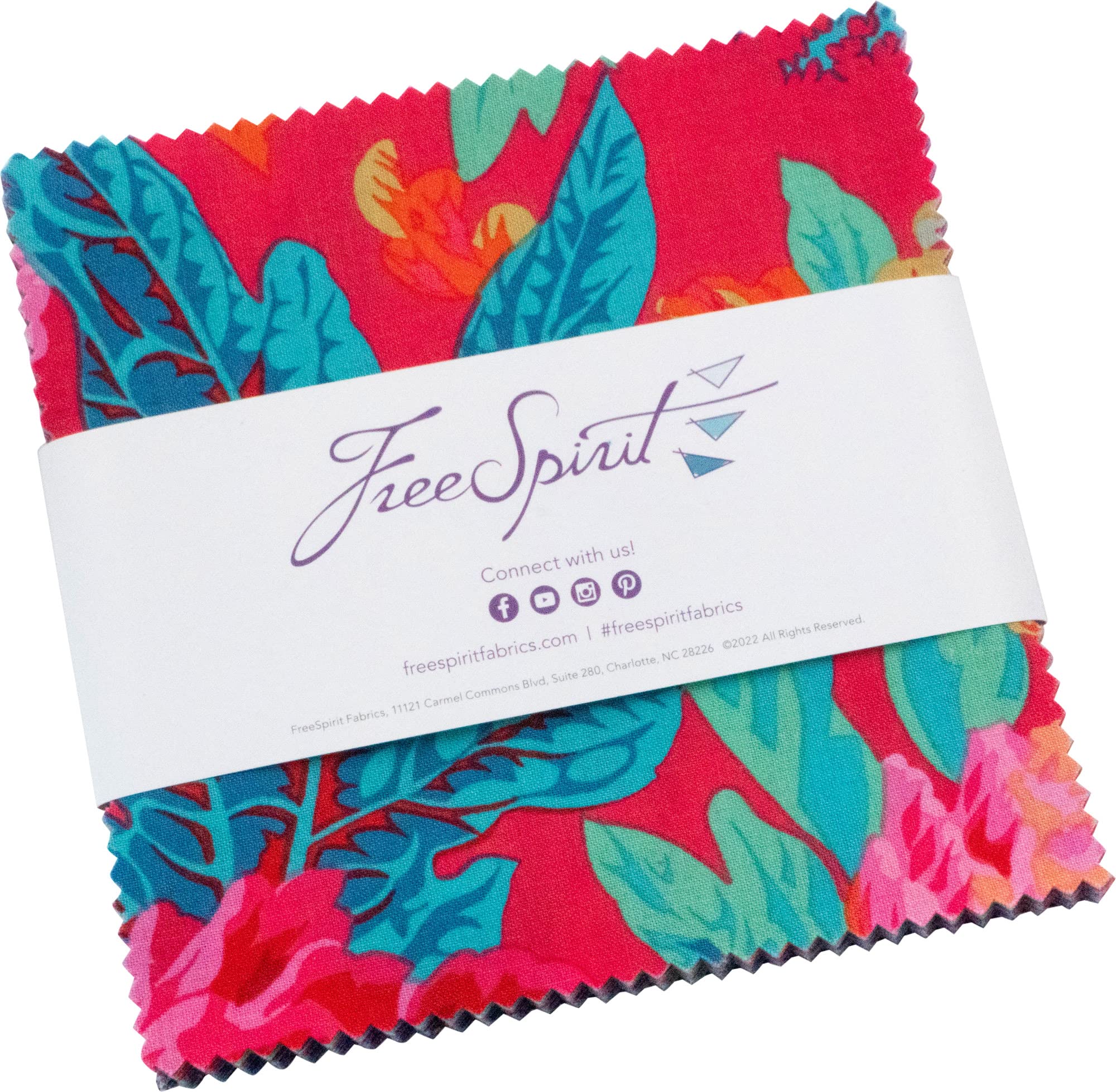 Kaffe Fassett Collective February 2023 Darker Charm Pack 42 5-inch Squares Free Spirit