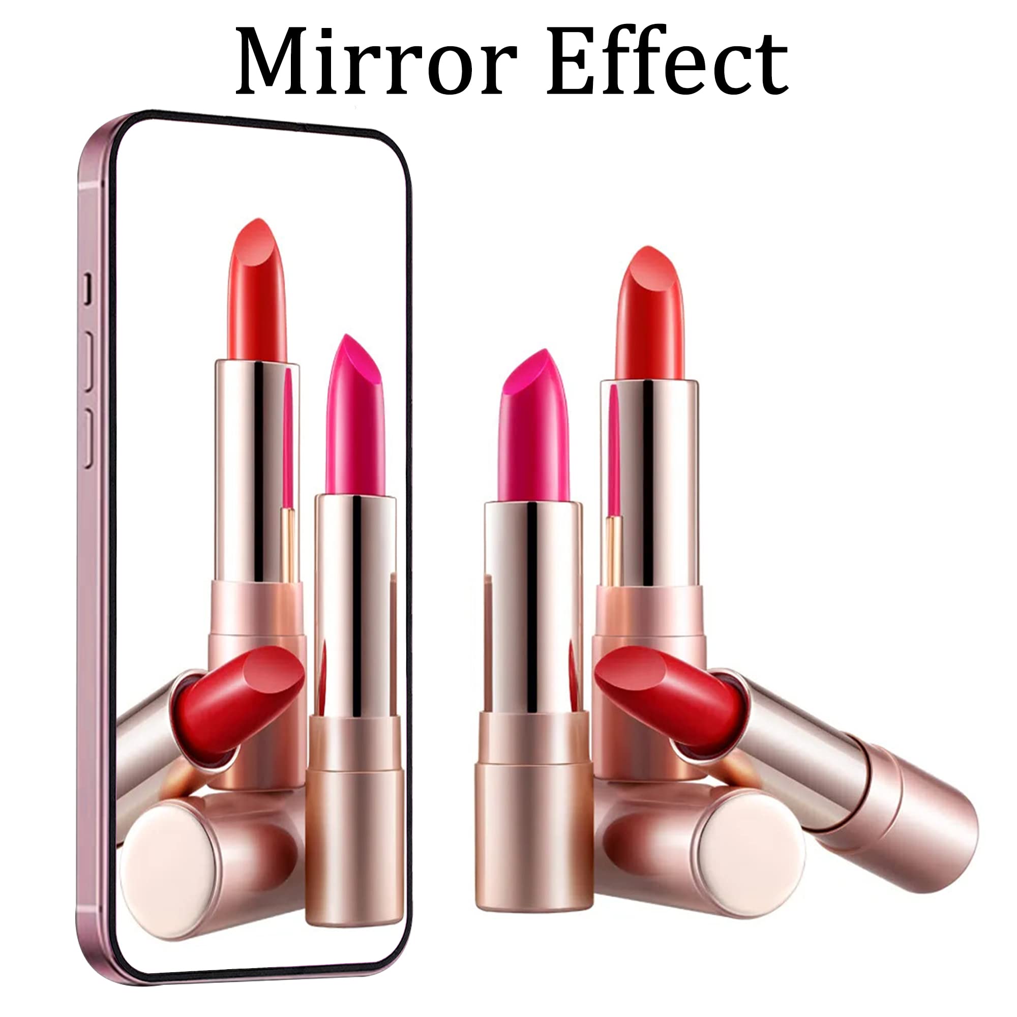 Ivachell 2 Pack compatible with iPhone 14 Plus and compatible with iPhone 13 Pro Max screen protector Mirror tempered glass Mirrored Effect film Full Coverage Anti-Scratch Bubble Free HD (6.7 inch)