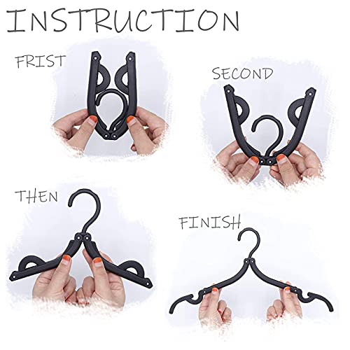 Travel Hangers, Set of 10, Lightweight and Portable Clothes Hangers for Business Trips and Vacations