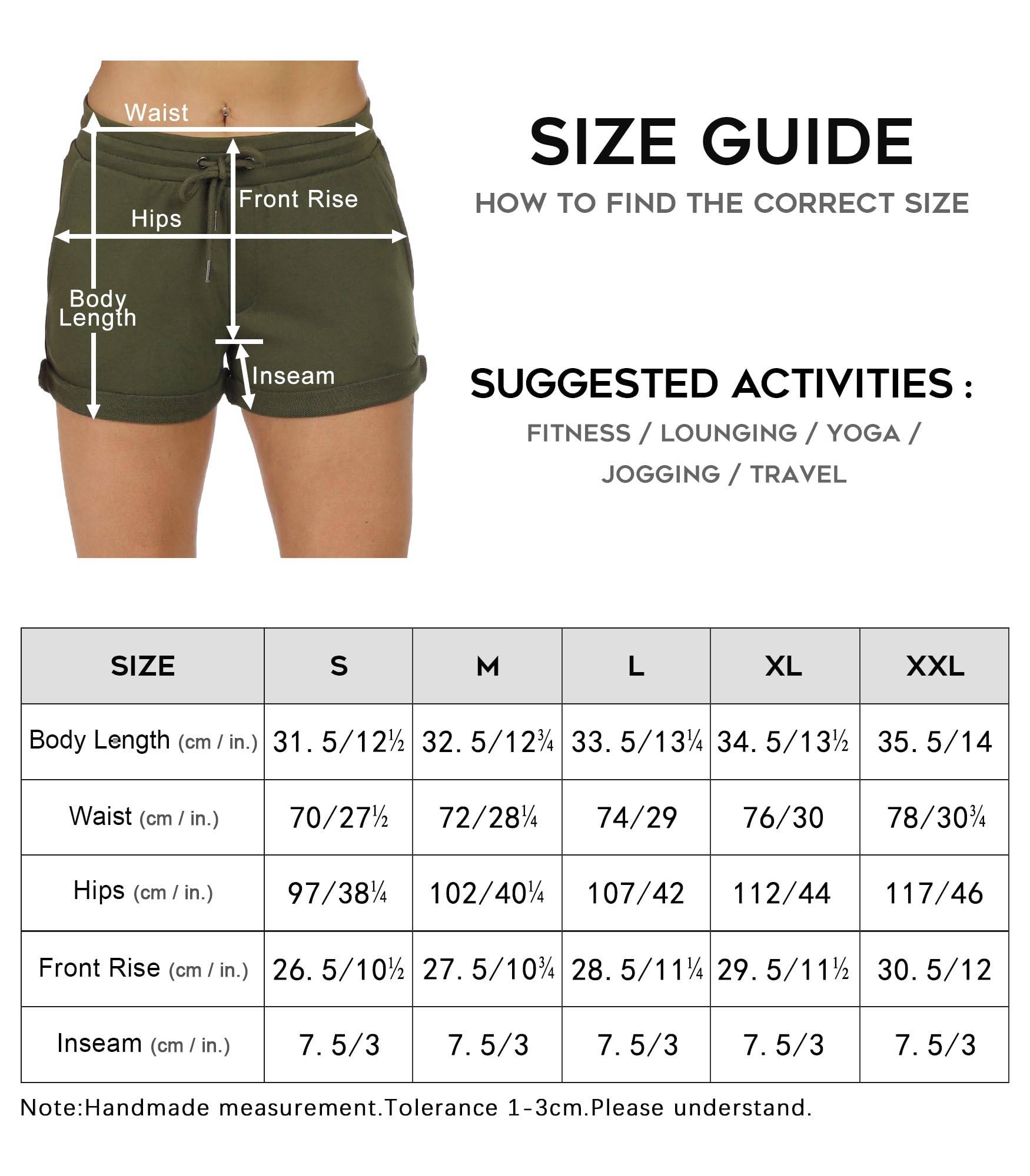 icyzone Workout Lounge Shorts for Women - Athletic Running Jogging Cotton Sweat Shorts (L, Dusty Pink/Light Gray)