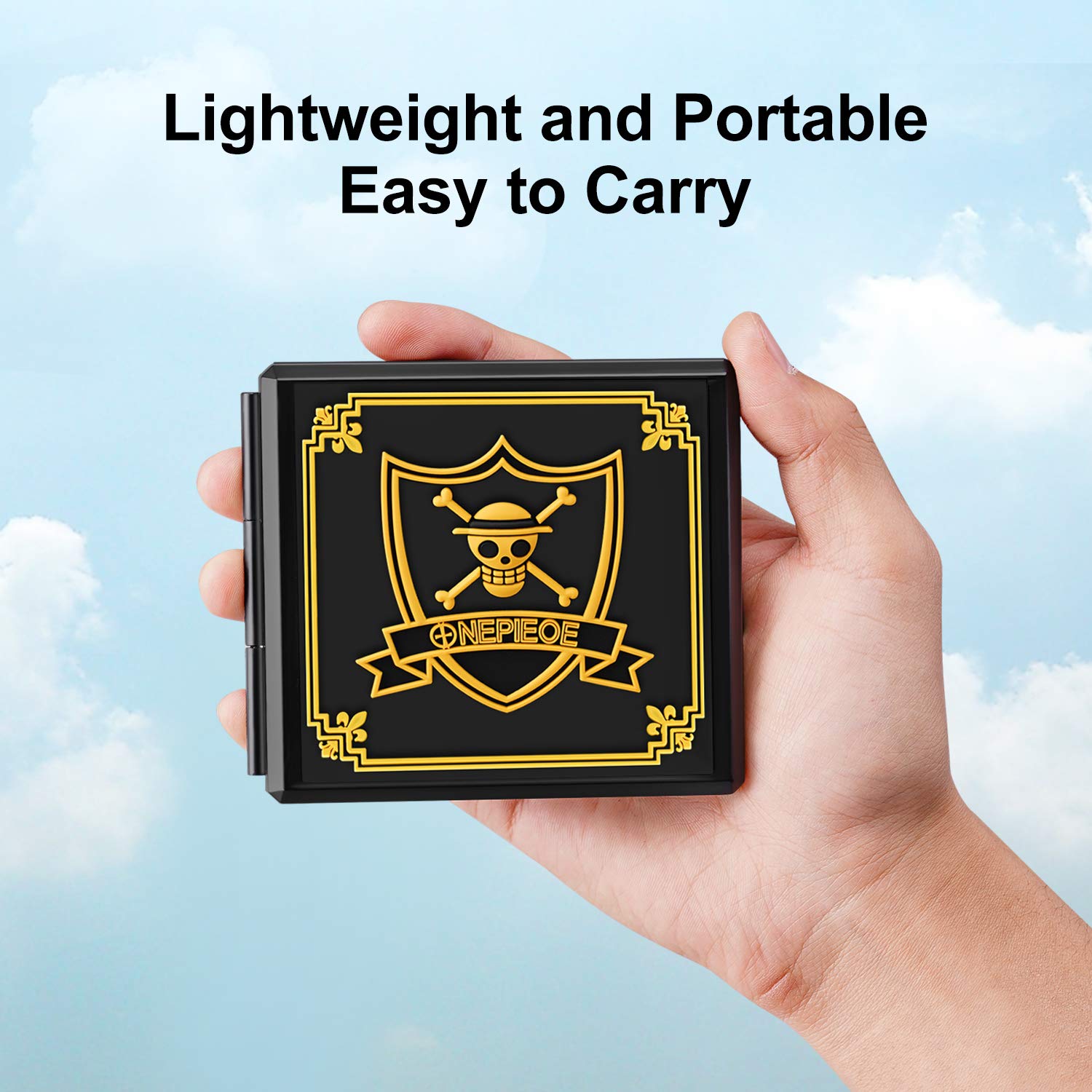 JINGDU Game Card Case for Switch, Durable & Slim Hard Shell Box, Cute Protective Shockproof Cartridge Holder Carrying Storage Case Box with 12 Slots for Switch/Lite/OLED Games, One Piece