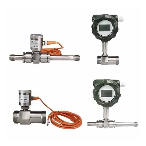 XAXAX Water Flow Meter, LWYD/LWYE Liquid Flow Meter Sensor, Transmitter RS485 of Pure Water Edible Oil Methanol Beer Gasoline Milk Alcohol,Gallon, QTS, PTS, L, m³(LWYD-DN12)