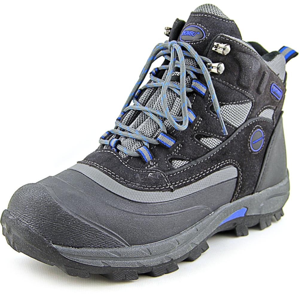 Khombu Men's Fleet Hiker Terrain Weather Rated Winter Boots Snow Grey/Blue (8 M)