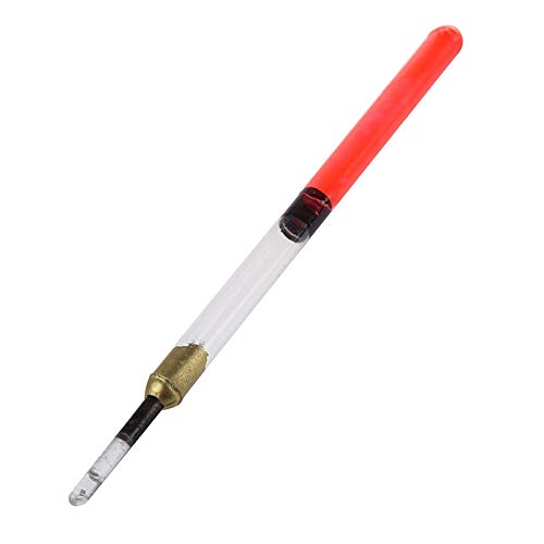 JINSUO LYDBM 20 Clear Crystal Waggler Fishing Fish Floats Floating Stem Tube Set (Color : Orange)