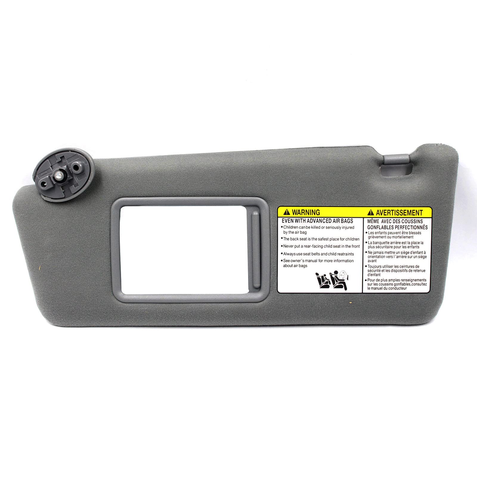 Left Driver Side Sun Visor Gray Without Sunroof Compatible with Toyota Tacoma 2005 2006 2007 2008 2009 2010 2011 2012 Replaces # 74320-04181-B1