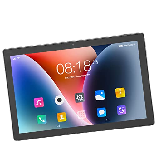 Jopwkuin 10.1 Inch Tablet, Dual SIM Dual Standby Octa Core CPU 5G WiFi Tablet for Android 10.1 for Work (White)