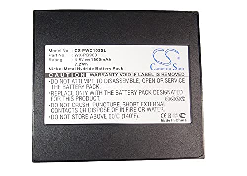 HLILY Replacement for Battery Panasonic PA12830049, PB-9001, WX-PB900 PB-900I, WX-C1020, WX-C920 4.8V/1500mAh
