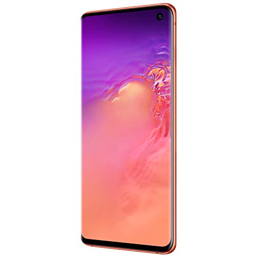 Samsung Galaxy S10 Factory Unlocked Android Cell Phone | US Version | 128GB of Storage | Fingerprint ID and Facial Recognition | Long-Lasting Battery | Flamingo Pink
