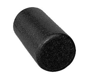 Isokinetics Inc. Black High Density Foam Rollers - Extra Firm - for Exercise and Therapy - 6", 12", 18" & 36" Lengths, Round & Half Round (6" x 18")