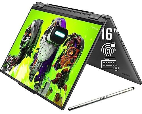 Lenovo 2023 Newest Yoga 7i 16" WUXGA Touch 2-in-1 Laptop, 13th Gen Intel 10-Core i5-1335U, 8GB LPDDR5 RAM, 512GB SSD, Intel Iris Xe Graphics, 2xThunderbolt, Backlit KB, FP, Win11 Home, Storm Grey