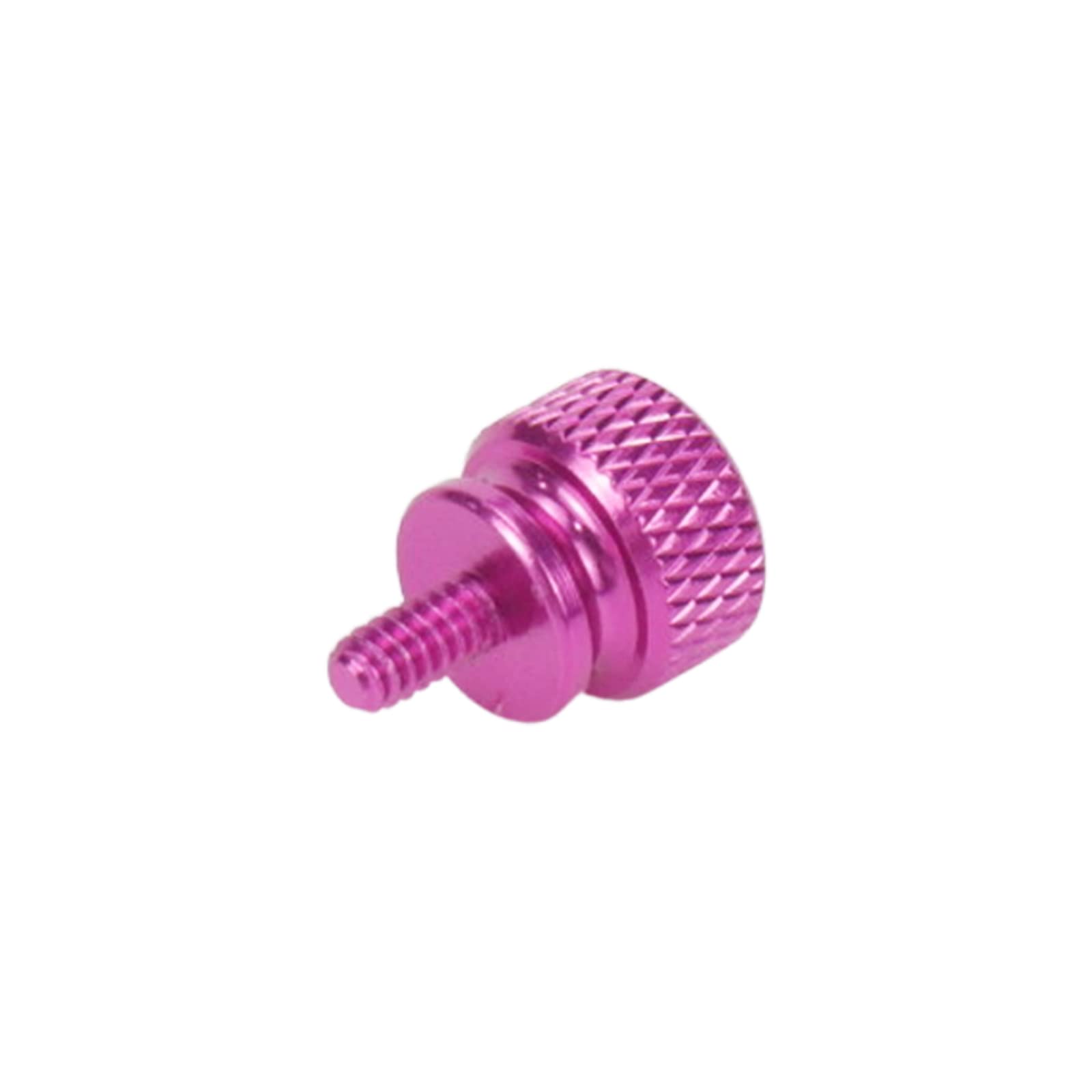 UTALIND 10 Pcs Anodized Aluminum Computer Case Thumbscrews(6-32 Thread), Fully Threaded Knurled Thumbscrews for Computer Cover, PCI Slot, Hard Drives(Rose Red)