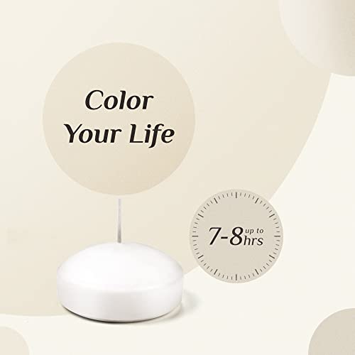 TRINIDa Floating Candles 3 Inch 12 Pack White Candle Set, 8+ Hours Burn Time – Premium Quality, Smokeless & Dripless Smooth Flame– Beach, Wedding, Party Accessory & Home Decor