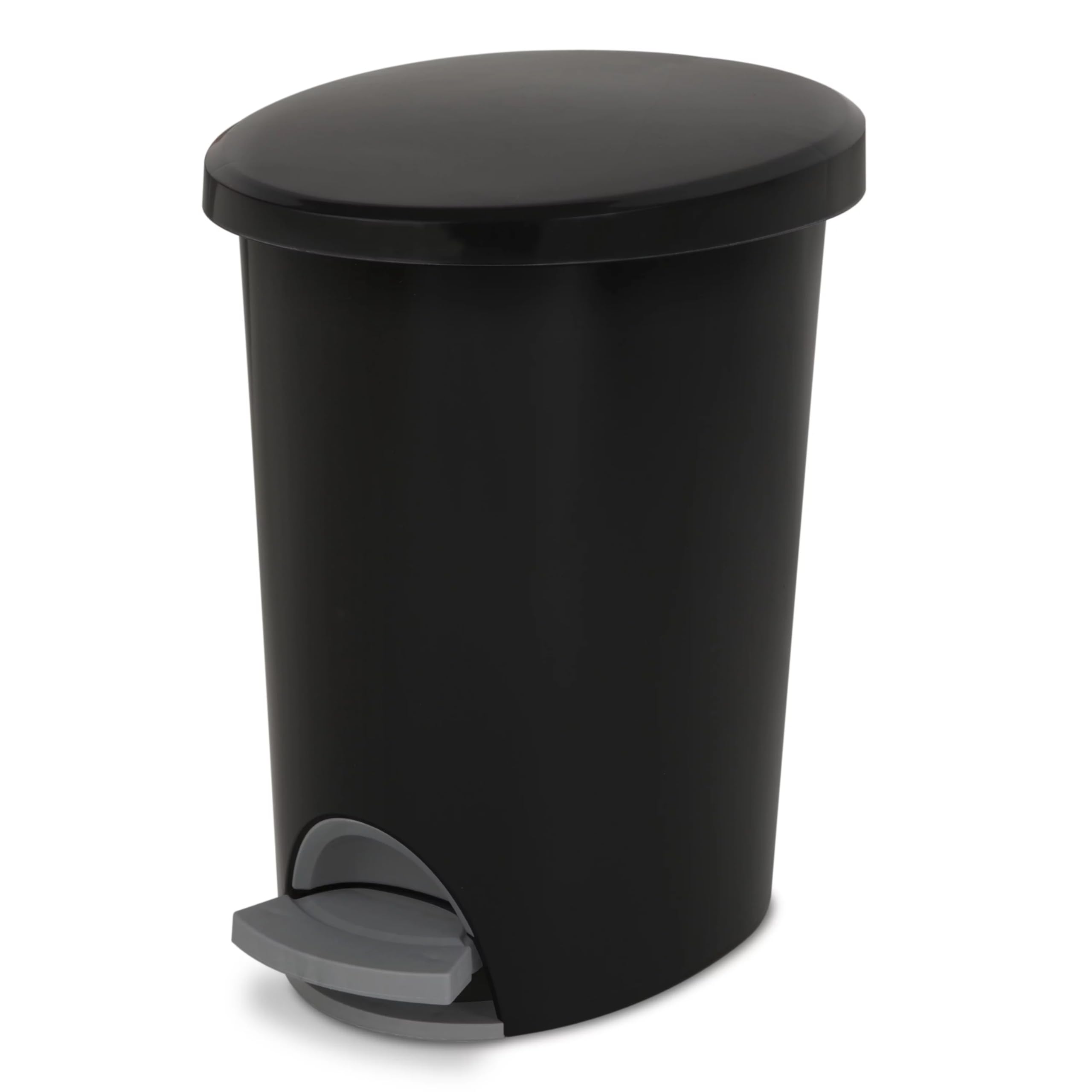 YLMZA 2.6 Gal. Wastebasket Plastic，Ideal for use in The Kitchen, Bathroom, Bedroom, Dorm Room (Black)
